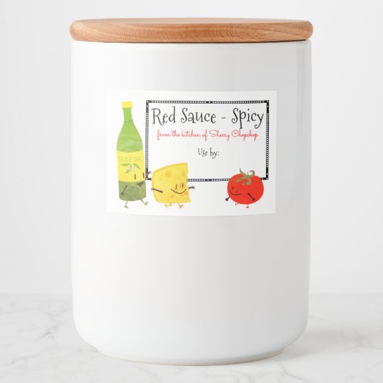 Retro Italian food tomato sauce canning label | Zazzle.com