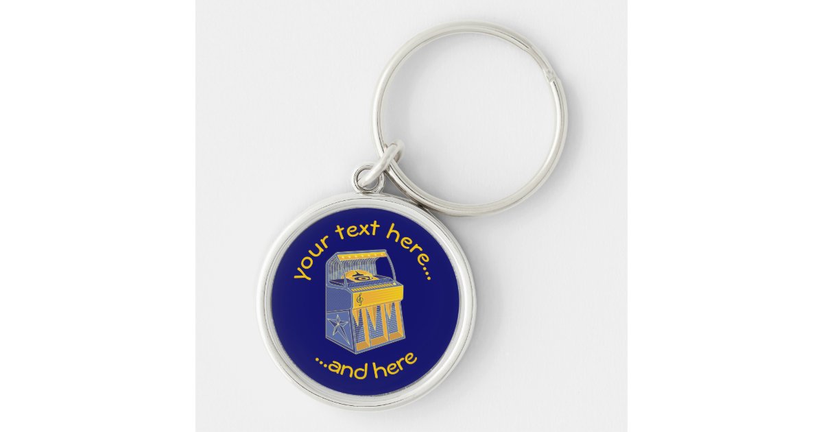 Retro Jukebox Keychain | Zazzle
