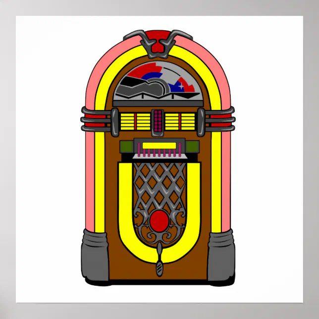Retro Jukebox Poster | Zazzle