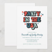 Retro July 4th Party in the USA Invitation | Zazzle