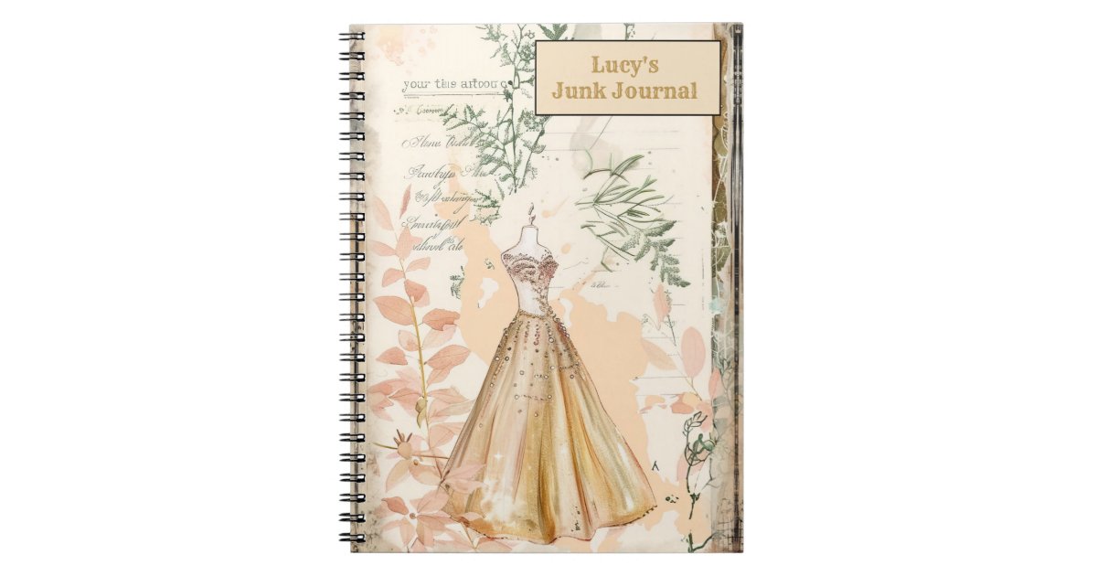 Retro Junk Journal Romantic Dress | Zazzle