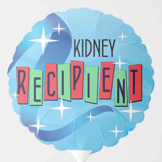 Retro Kidney Recipient w/ Donate Life 2 sided Balloon | Zazzle.com