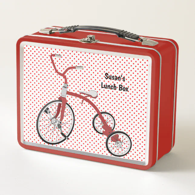 Retro Kids tricycle Lunch Box Style Box | Zazzle
