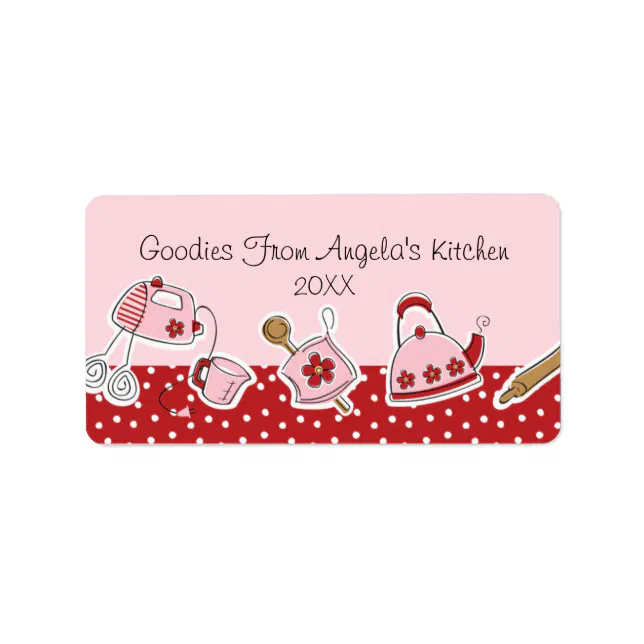 Retro Kitchen Food Label | Zazzle