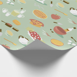 Retro Kitchen Wrapping Paper | Zazzle