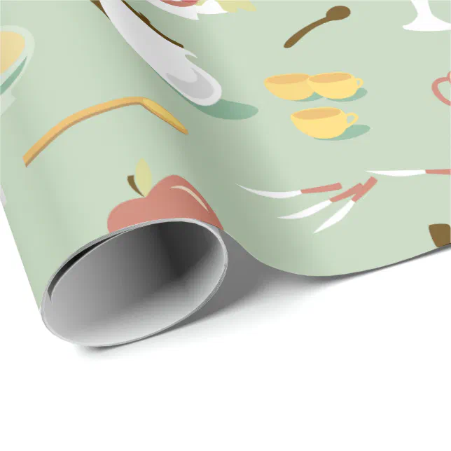 Retro Kitchen Wrapping Paper | Zazzle