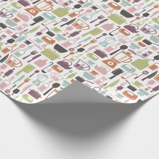 Retro Kitchen Wrapping Paper | Zazzle