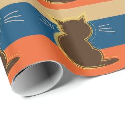 Retro Kitty Coco Wrapping Paper | Zazzle