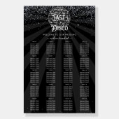 Retro Last Disco Wedding Welcome + Seating Chart Foam Board | Zazzle