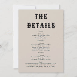 Retro Last Rodeo Ink Sketch Itinerary Bachelorette Invitation | Zazzle