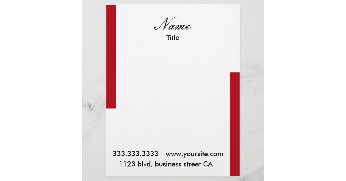 retro letterheads letterhead | Zazzle
