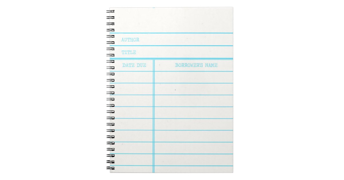 Retro Library Book Date Due Card | Zazzle