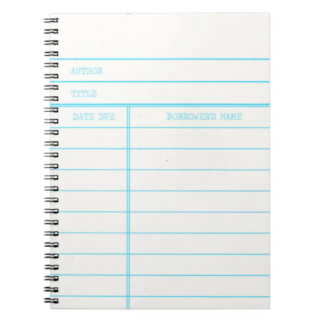 Retro Library Book Date Due Card | Zazzle