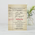 Retro Library Card Wedding Invite | Zazzle