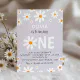 Retro Light Purple Daisy Birthday Party Invitation | Zazzle