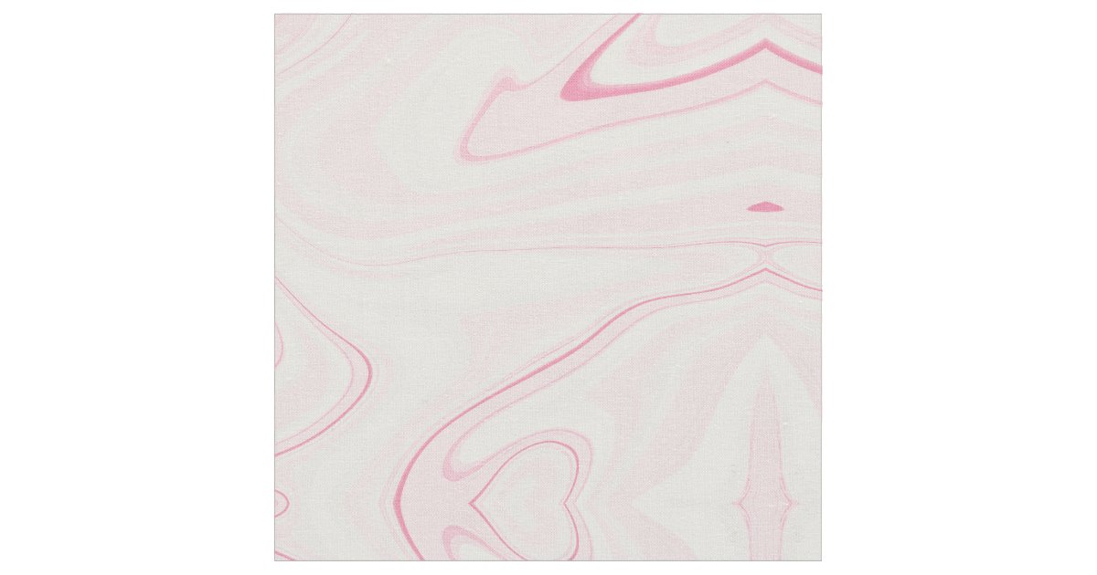 Retro Liquid Swirl Pink Painting Aesthetic Fabric | Zazzle