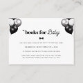 Retro Little Gentleman Boy Books for Baby Shower Enclosure Card | Zazzle