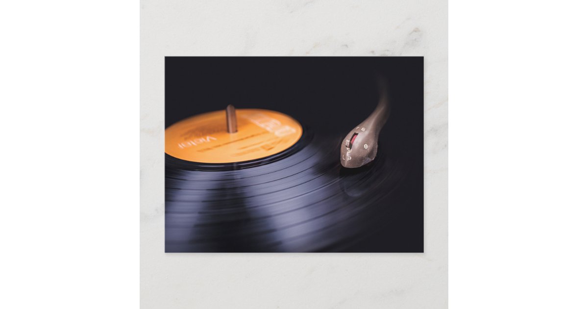 Retro LP Record postcard | Zazzle