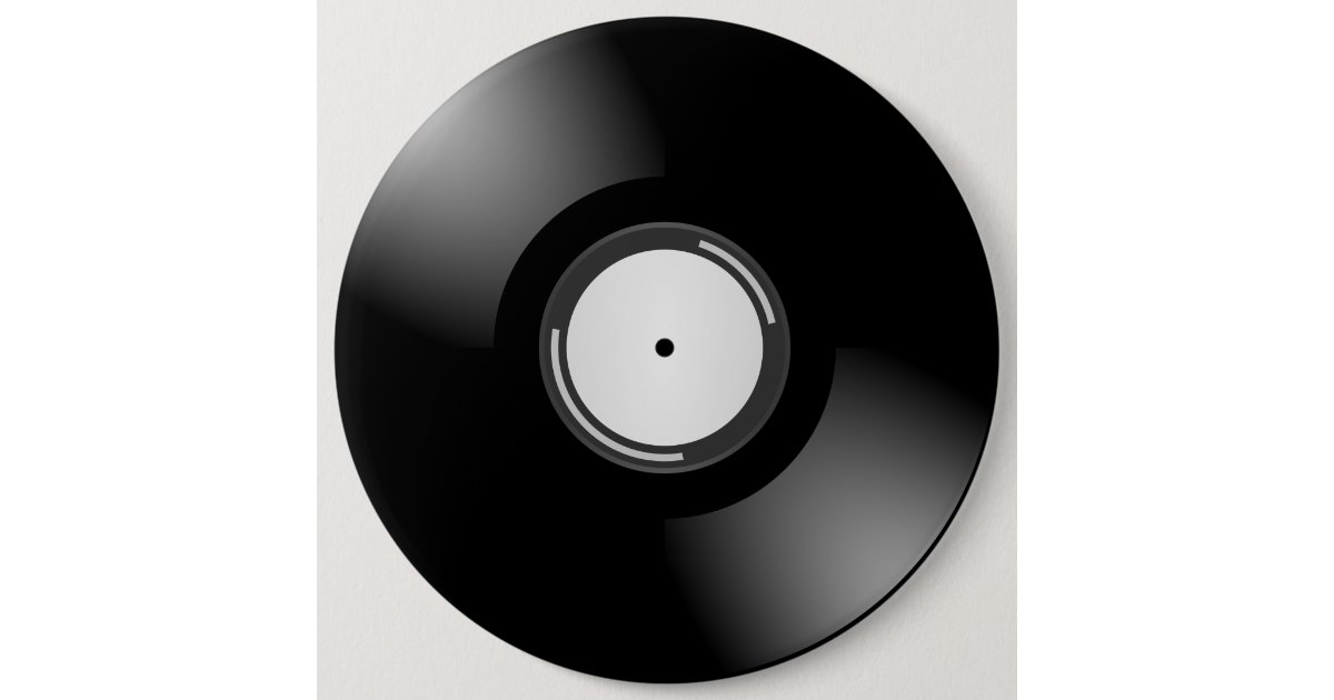 RETRO LP VINYL RECORD Round Button | Zazzle