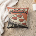 Retro Man Cave Classic Vintage Hot Pizza Throw Pi Throw Pillow | Zazzle