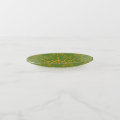 Retro Mandala Avocado Glass Trinket Tray | Zazzle