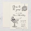 Retro Marg cheers Birthday Party invitation | Zazzle