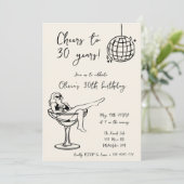 Retro Marg cheers Birthday Party invitation | Zazzle
