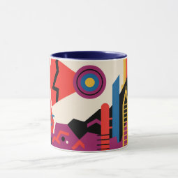 Retro Mars Historic Sites vacation poster Mug | Zazzle