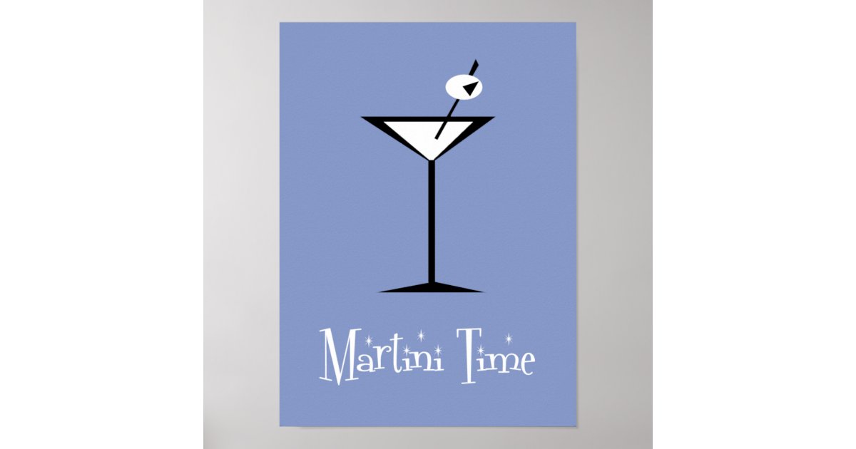 Retro Martini Poster | Zazzle