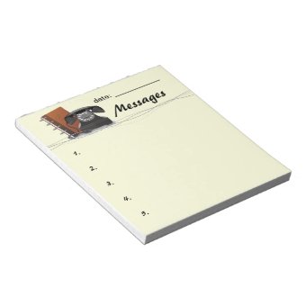 Retro Message Pad | Zazzle