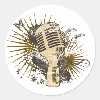 Microphone Stickers | Zazzle