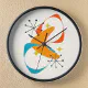 Retro Mid Century Atomic Space Age Abstract 20 Clock | Zazzle