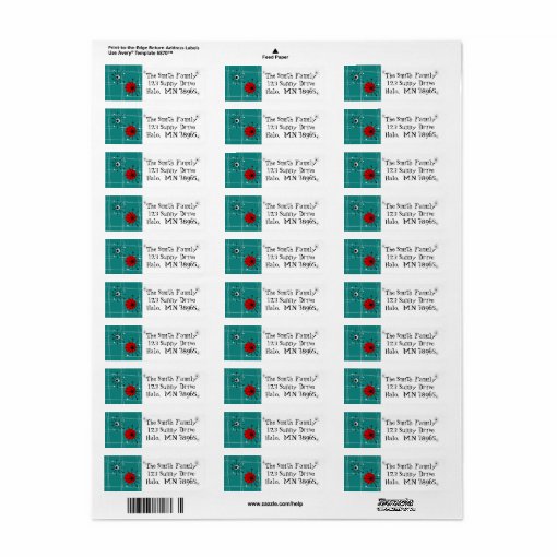 Retro Mid Century Modern Address Labels | Zazzle