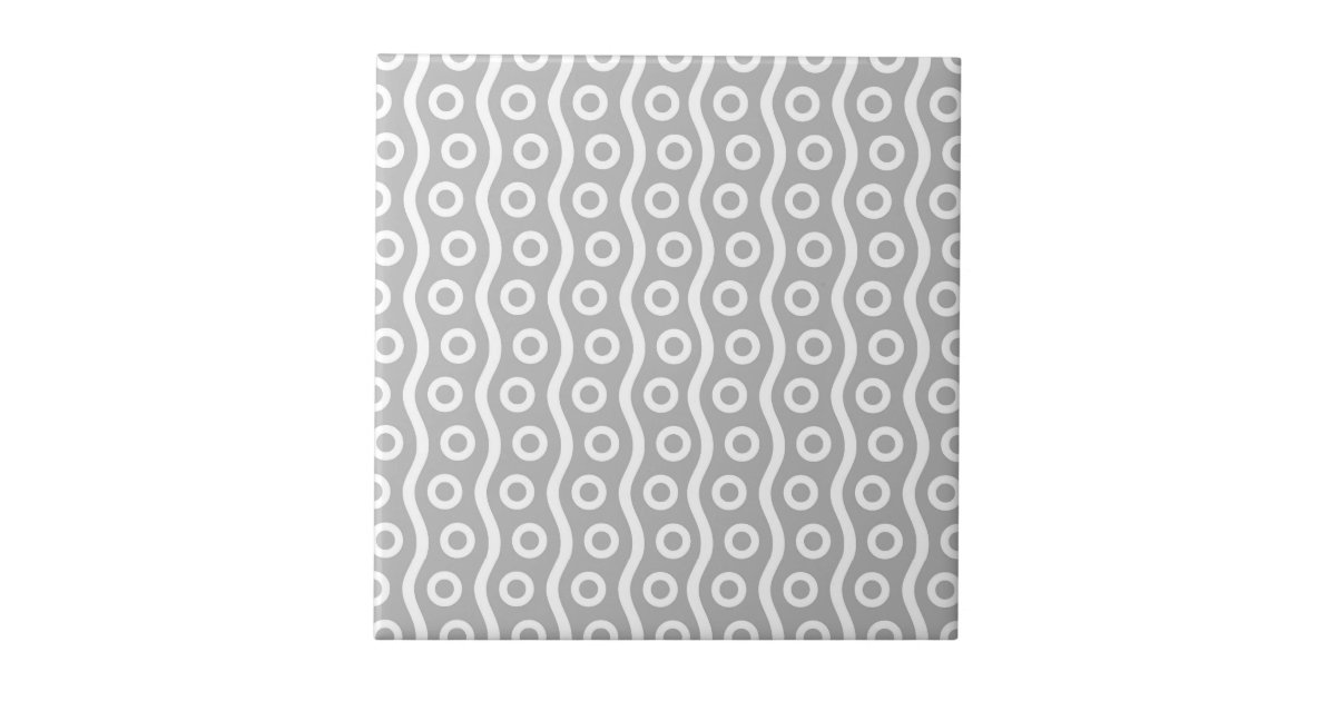 Retro Mid Century Modern Bubble Pattern Ceramic Tile | Zazzle