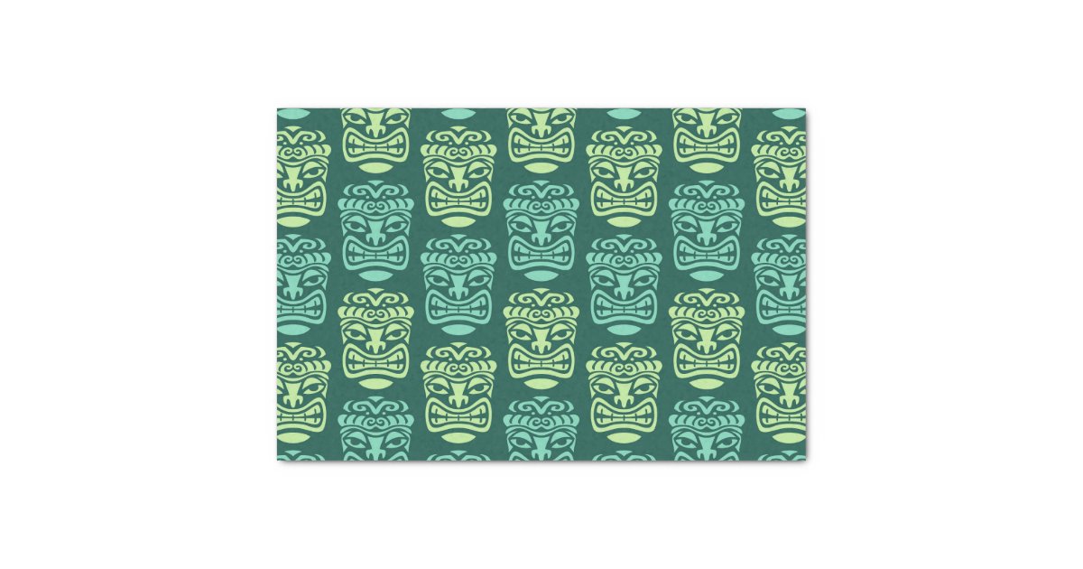 Retro Mid Century Modern Tiki Pattern Tissue Paper | Zazzle