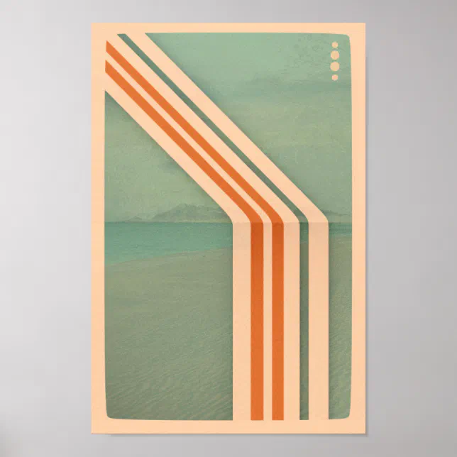 Retro Minimalist Poster | Zazzle