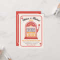Retro Mod Hit the Jackpot Slot Machine Party Invitation | Zazzle