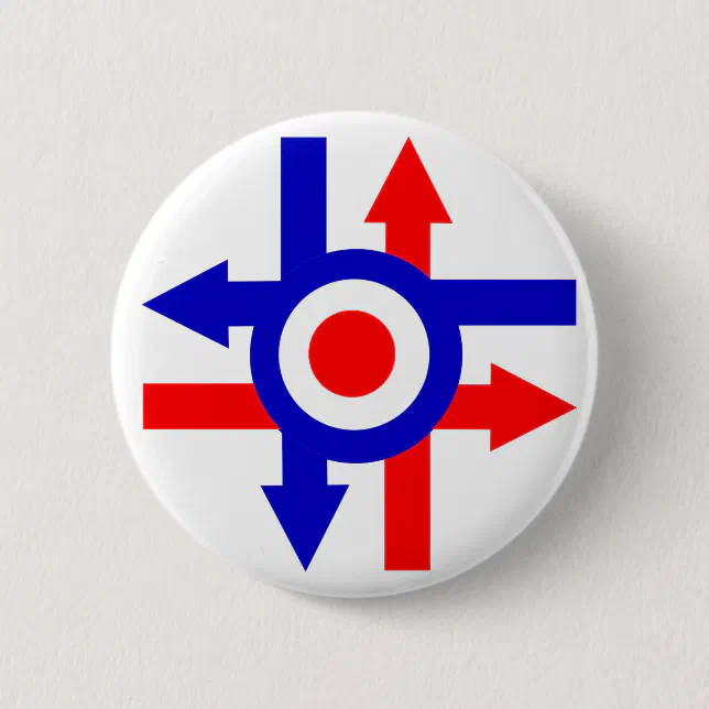 Retro Mod target and Arrows design Button | Zazzle