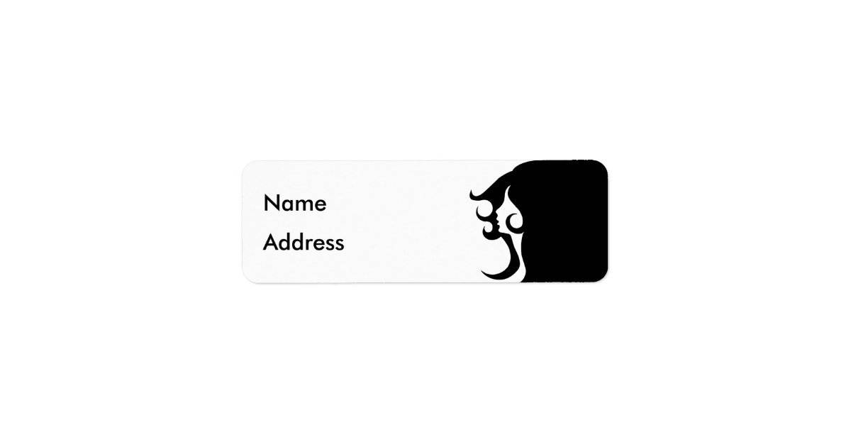 Retro Mod Woman Label | Zazzle