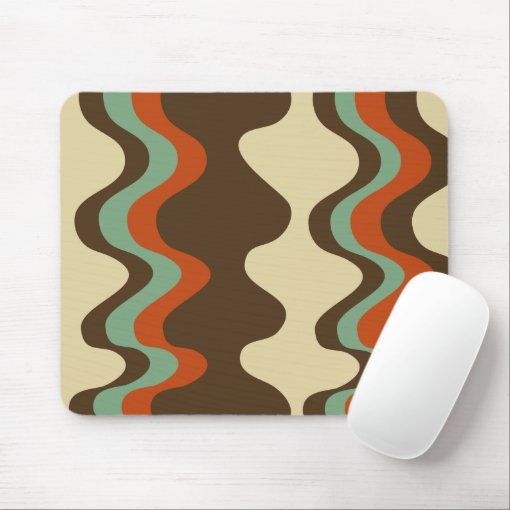 Retro Modern Groovy mousepad | Zazzle