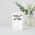 Retro Modern Prize Draw Raffle Business Ticket | Zazzle
