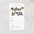 Retro Modern Prize Draw Raffle Business Ticket | Zazzle