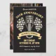 Retro motorcycle mechanic wedding anniversary invitation | Zazzle