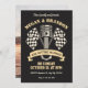 Retro motorcycle racing mechanic machine wedding invitation | Zazzle