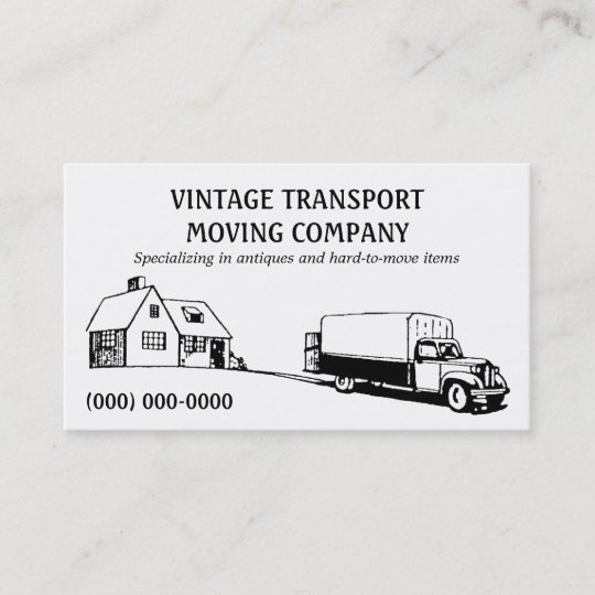 Retro Movers Business Card | Zazzle.com