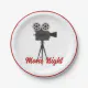 Retro Movie Camera Custom Paper Plates | Zazzle