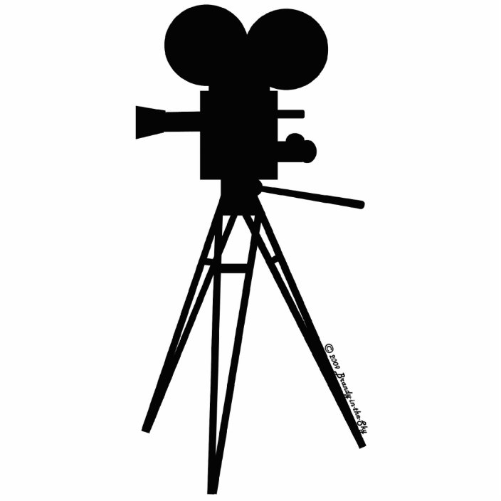 Retro Movie Camera Silhouette Acrylic Cut Out | Zazzle.com