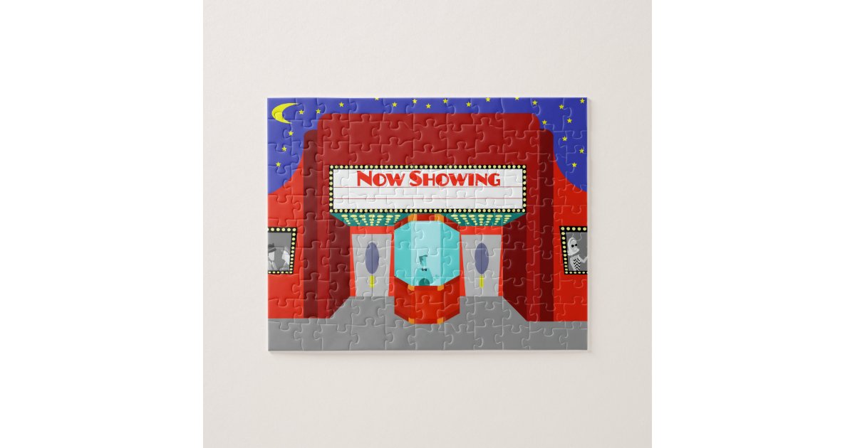 Retro Movie Theater Puzzle | Zazzle