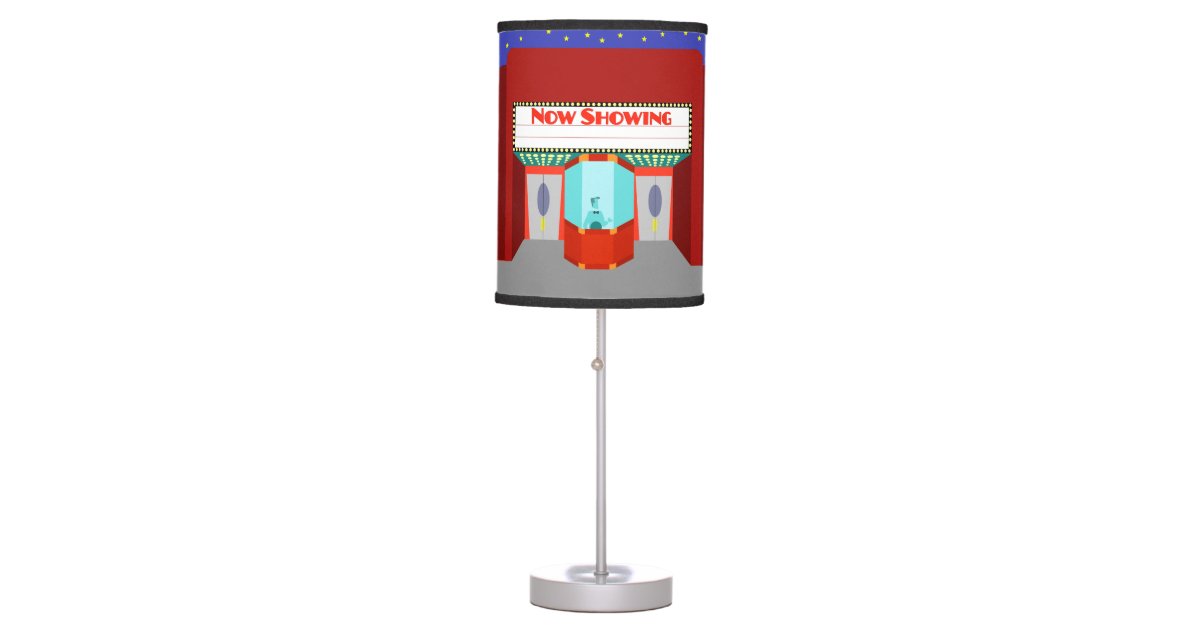 Retro Movie Theater Table Lamp | Zazzle