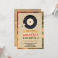 Retro music birthday party invitation | Zazzle